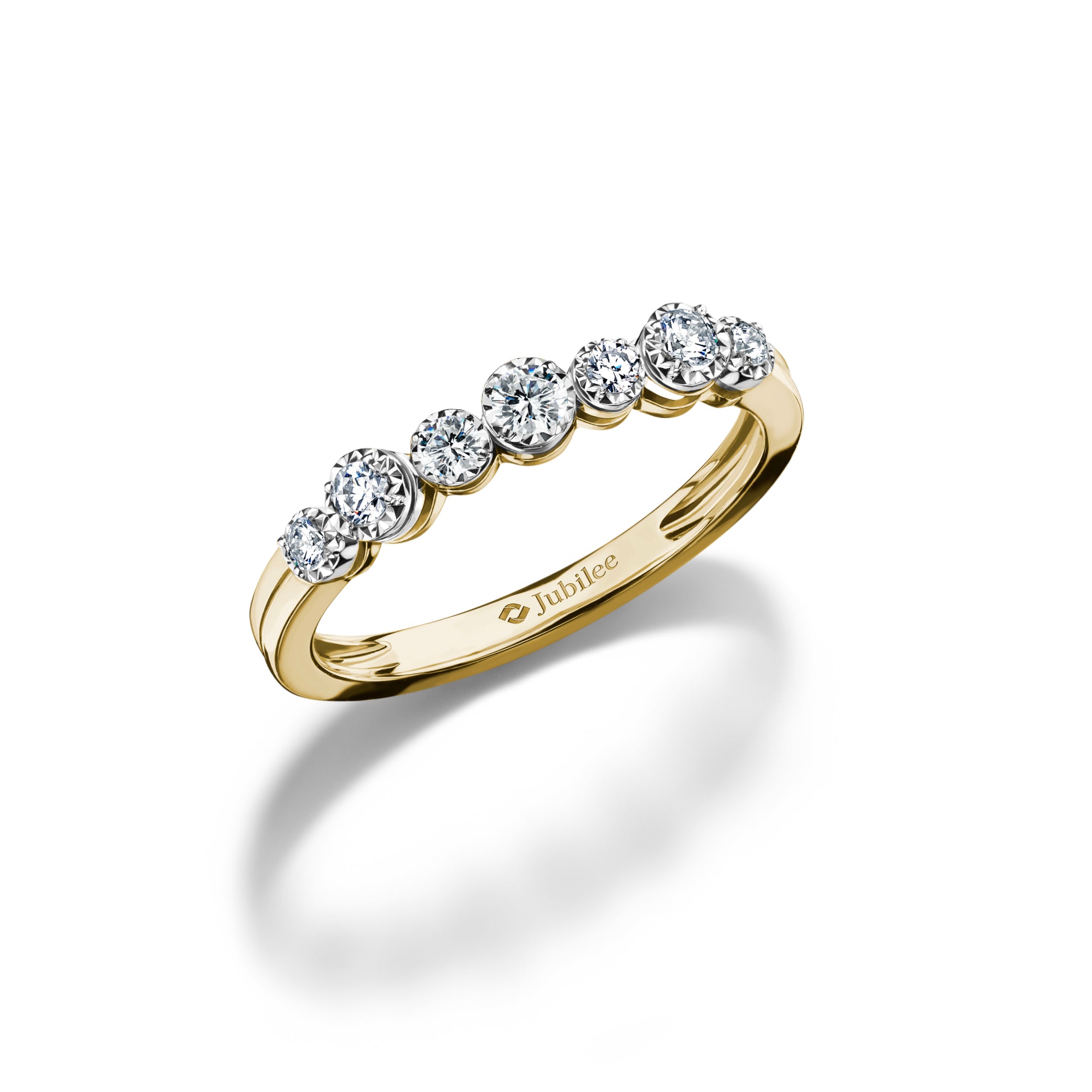 Dancing Diamond Line Ring – Jubilee Diamond