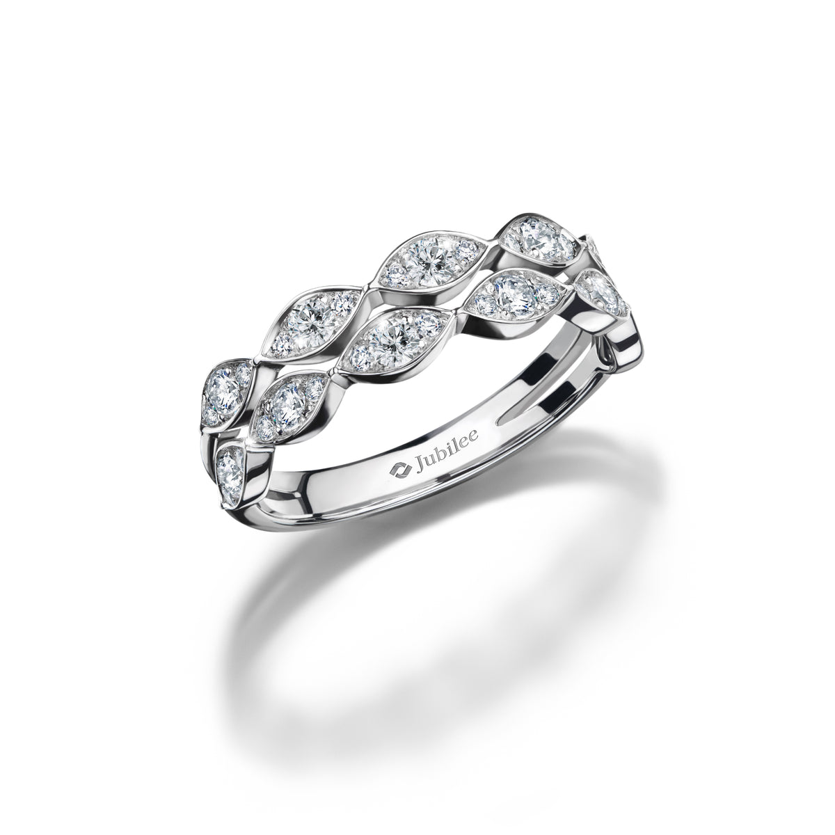 แหวนเพชร Classic Wave Diamond Line Ring – Jubilee Diamond
